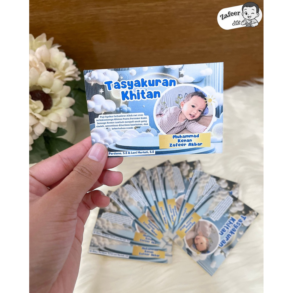 Jual Sticker Stiker Kartu Ucapan Acara Tasyakur Selametan Ulang Tahun ...