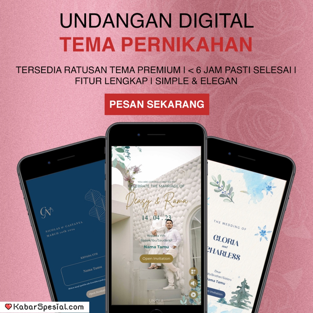 Jual UNDANGAN DIGITAL PERNIKAHAN WEDDING RESEPSI AKAD PEMBERKATAN ...