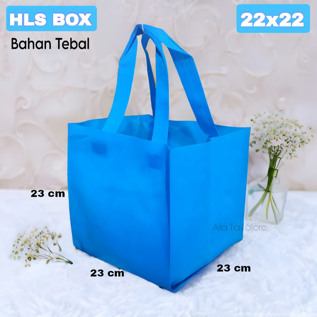 Jual (isi 12 PCS) Tas Box Dus pres 22x22 | Tas Kotak Nasi | Tas Box Hajatan Harga per Lusin ...
