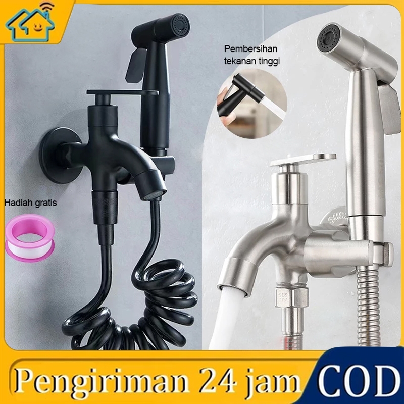 Jual SUS 304 1 Set Jet Shower Kloset/Kran Cabang Shower Stainless/Jet ...