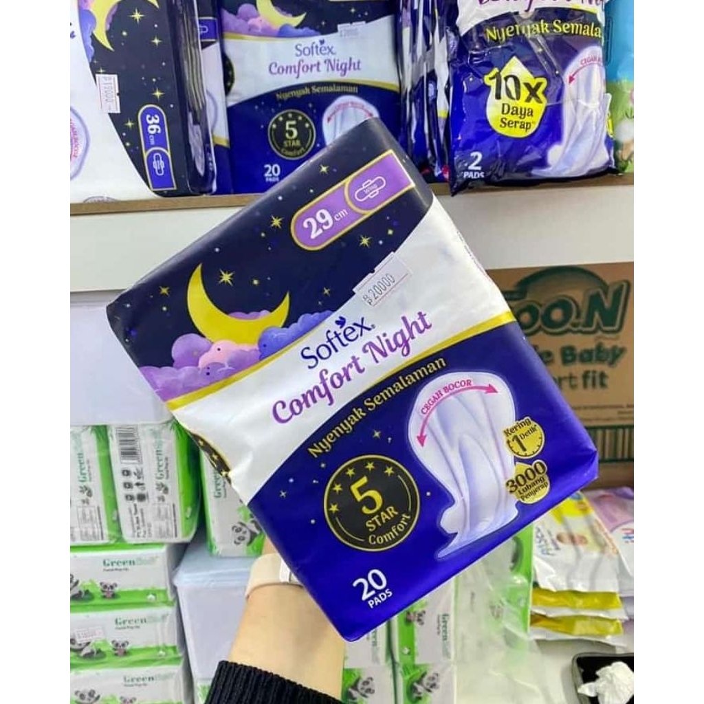 Jual Softex comfort night 29cm isi 20 pads | Shopee Indonesia