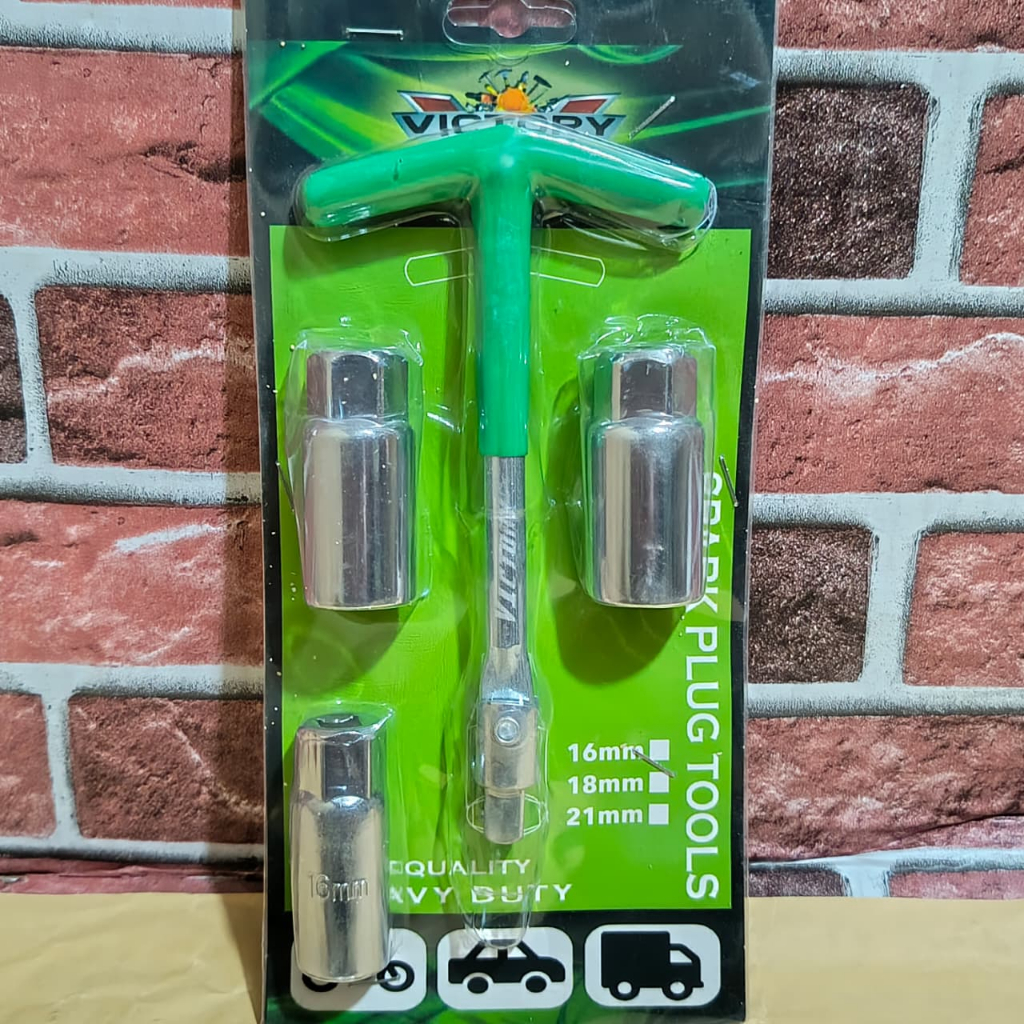 Jual Kunci Busi 3 Mata Sok Lepas Pasang Spark Plug 3IN1 VICTORY Tools ...