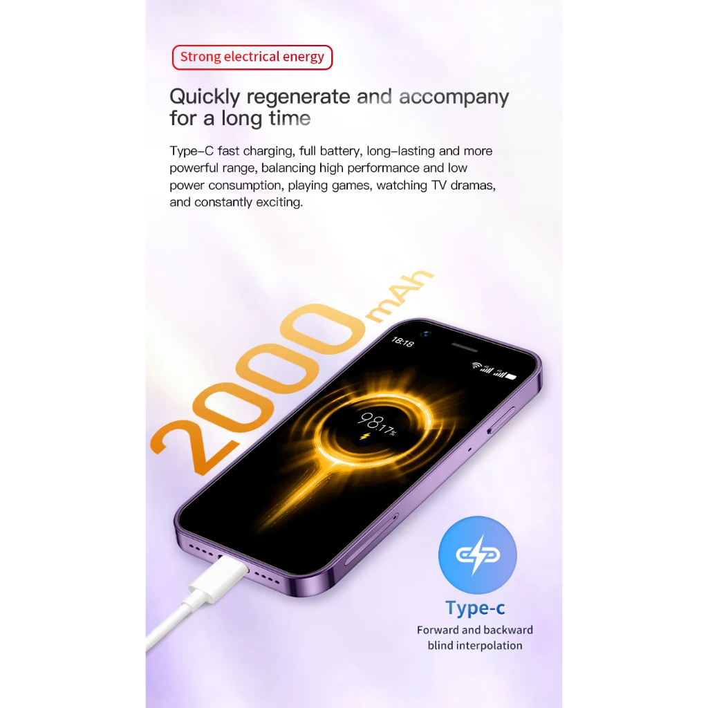 Jual [2025 NEW ] Mini HP Phone hp Mini android RAM 12GB/256GB jaringan ...