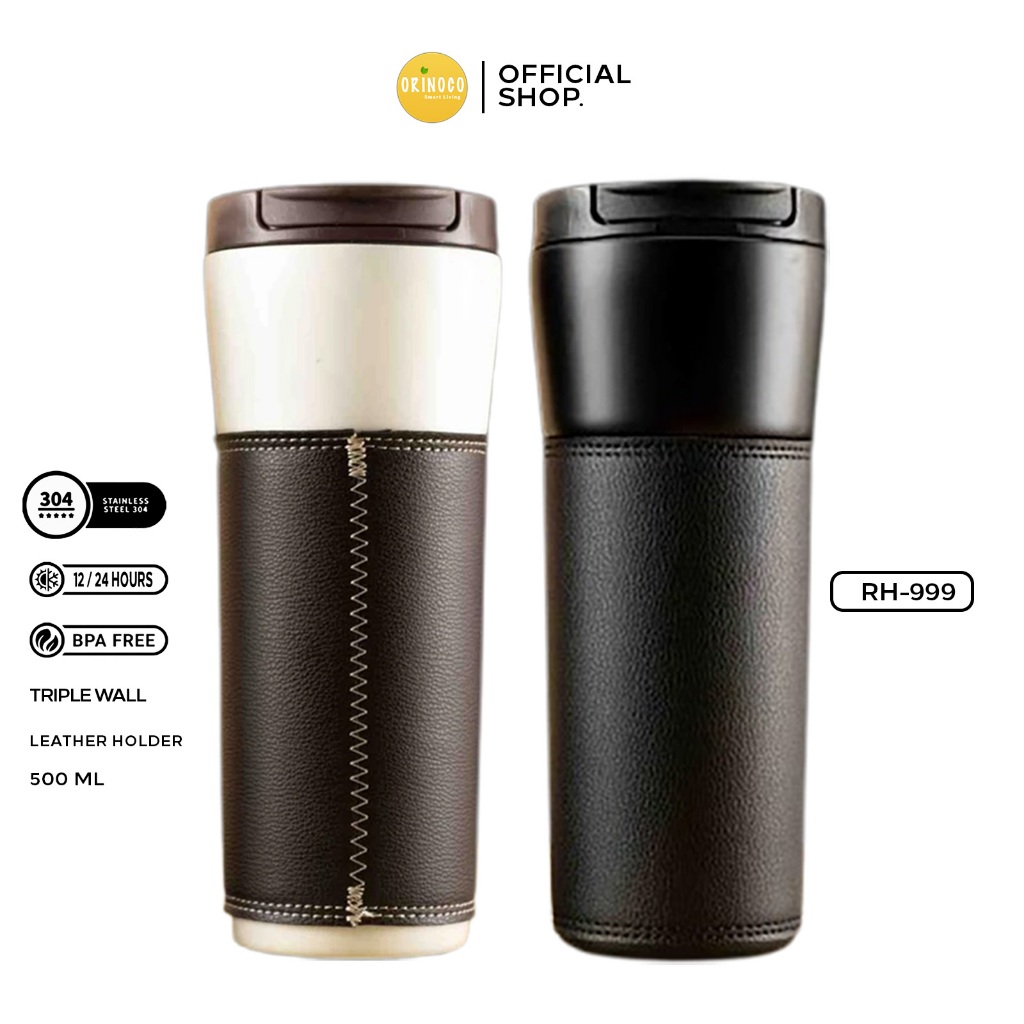 Jual Orinoco Coffee Cup Travel 500ML Vacuum Flask Mug RH-999 Stainless ...