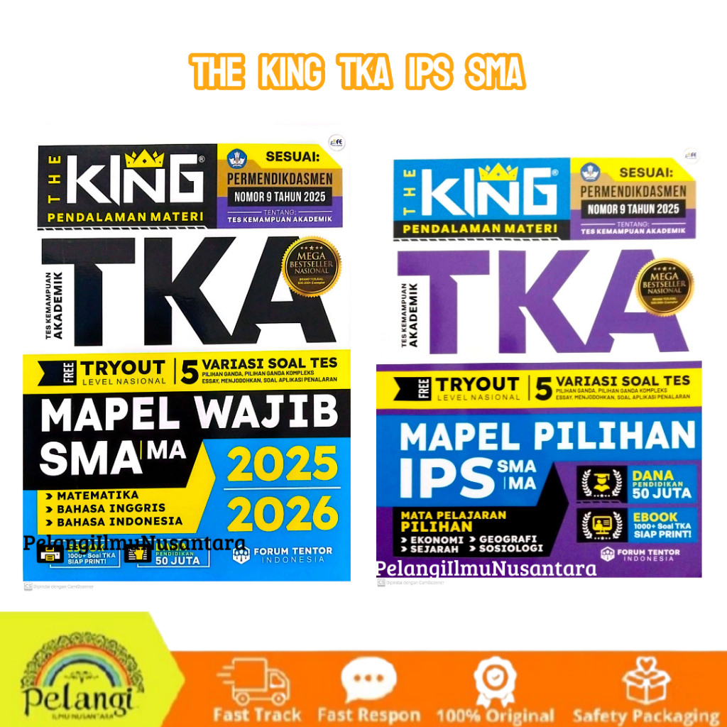 Jual Pelangi Ilmu Nusantara - Buku The King TKA IPS Plus Mapel Wajib ...