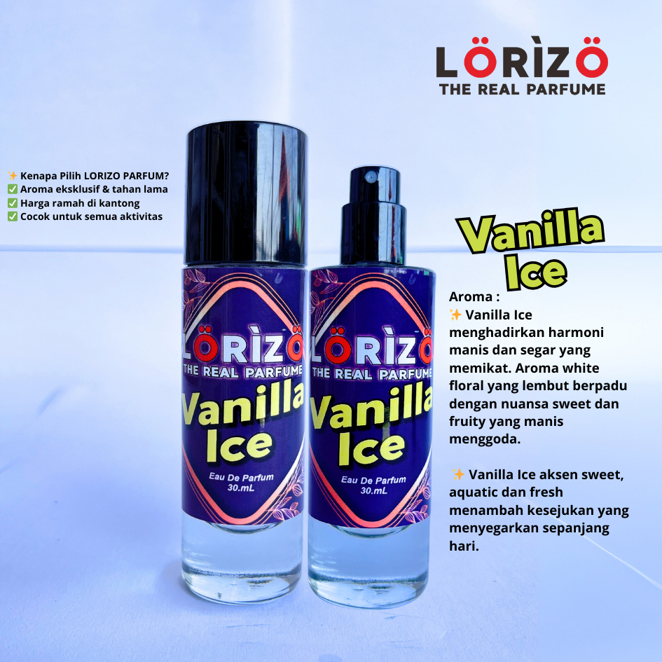 Jual LORIZO Parfum Vanilla Ice 30 mL - Aroma Eksklusif Tahan Lama ...