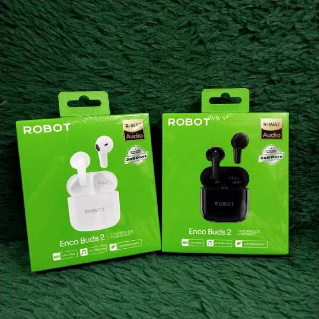 Jual TWS Headset Handsfree Bluetooth Robot EncoBuds 2 Black White ...