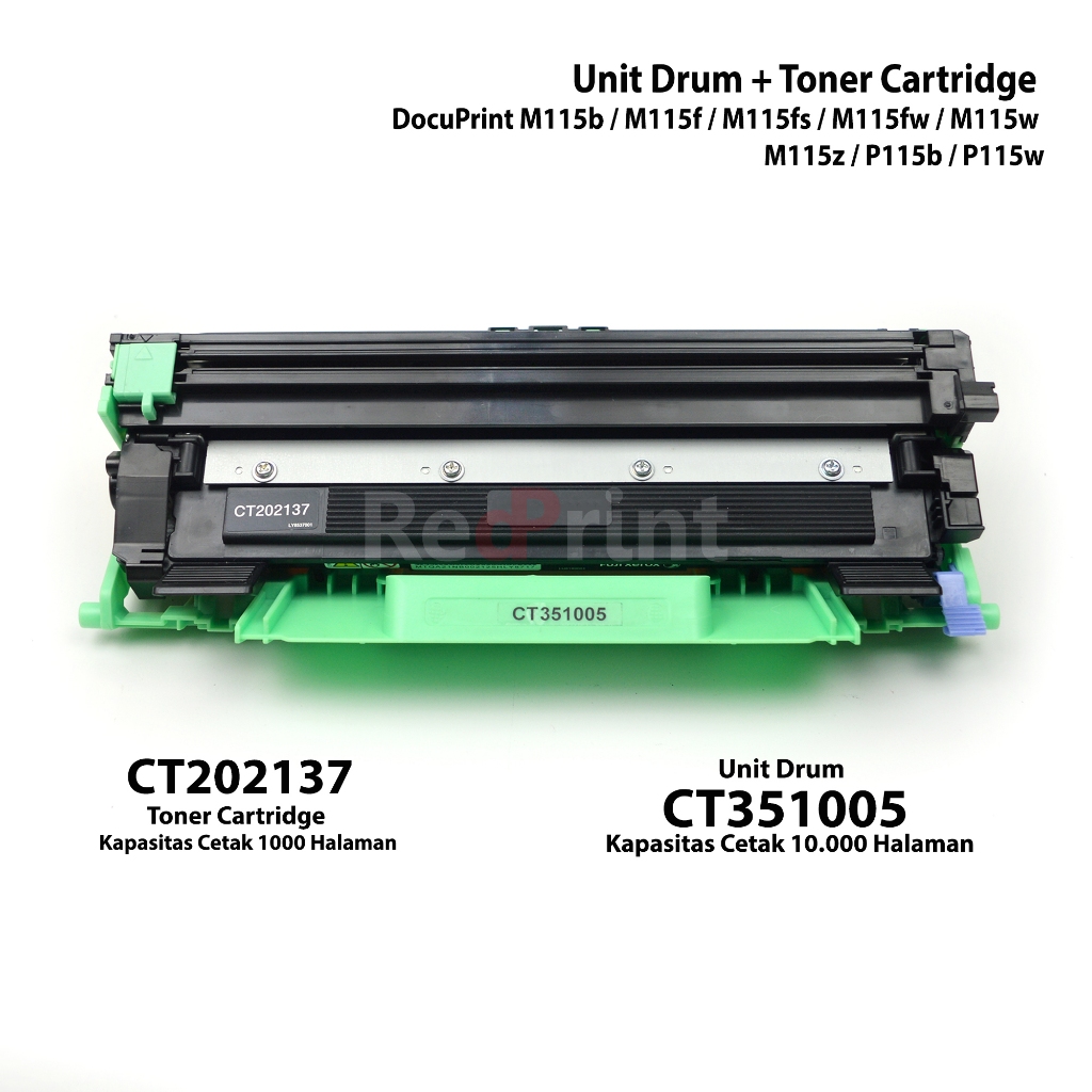 Jual Unit Drum Toner Cartridge Printer DocuPrint M115b / M115f / M115fs ...