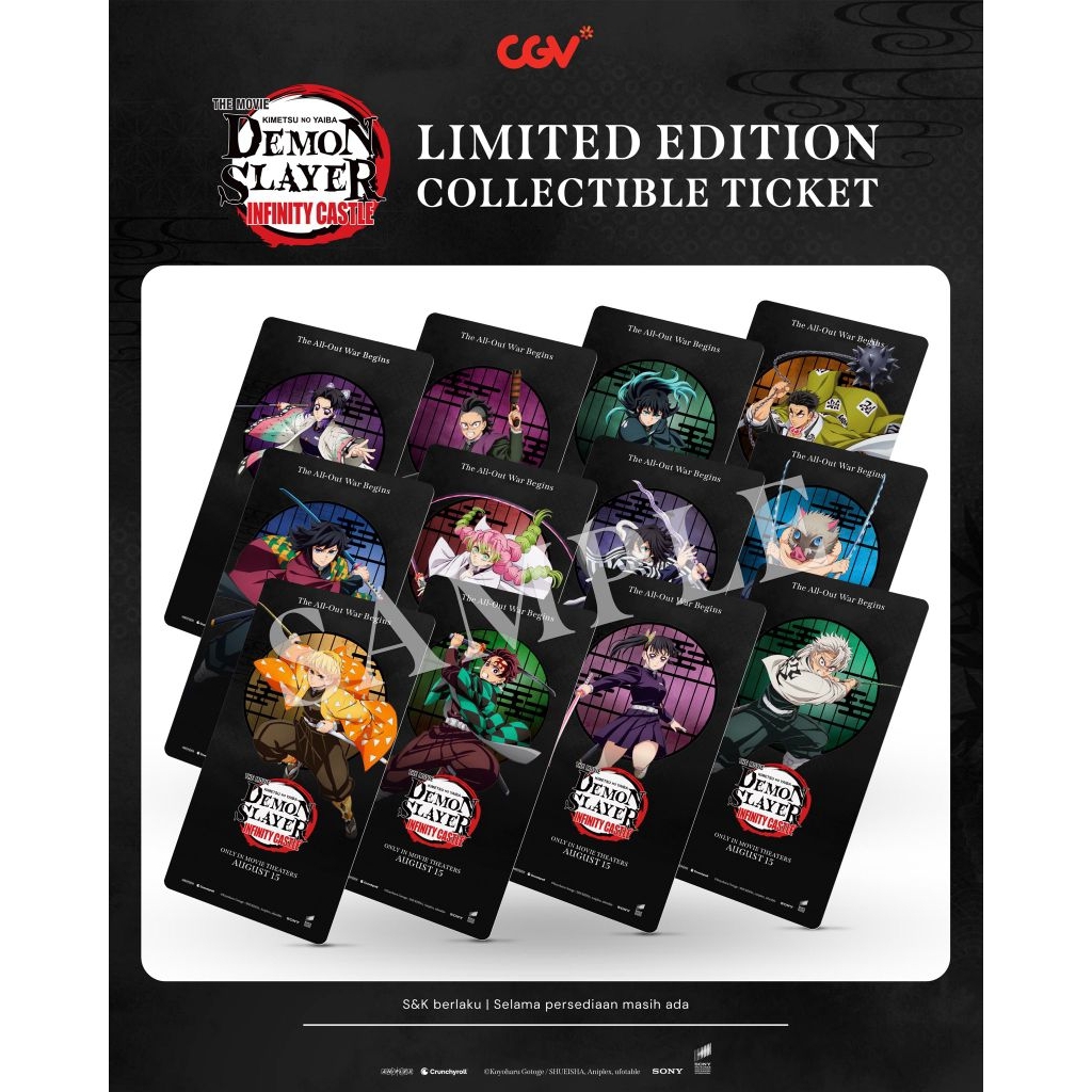 Jual Demon Slayer x CGV Collectible Ticket Merchandise | Shopee Indonesia