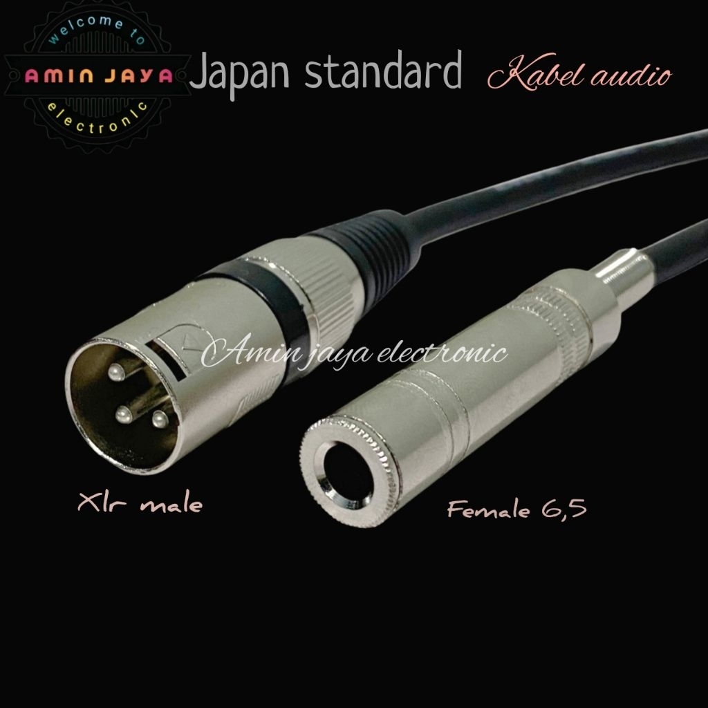 Jual Kabel jack XLR male to akai female akai 6,5 kabel japan standard ...