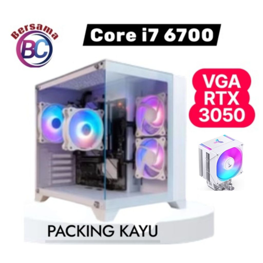 Jual PC Gaming Core i7 6700 + VGA RTX 3050 + RAM 16 GB + SSD 512GB ...