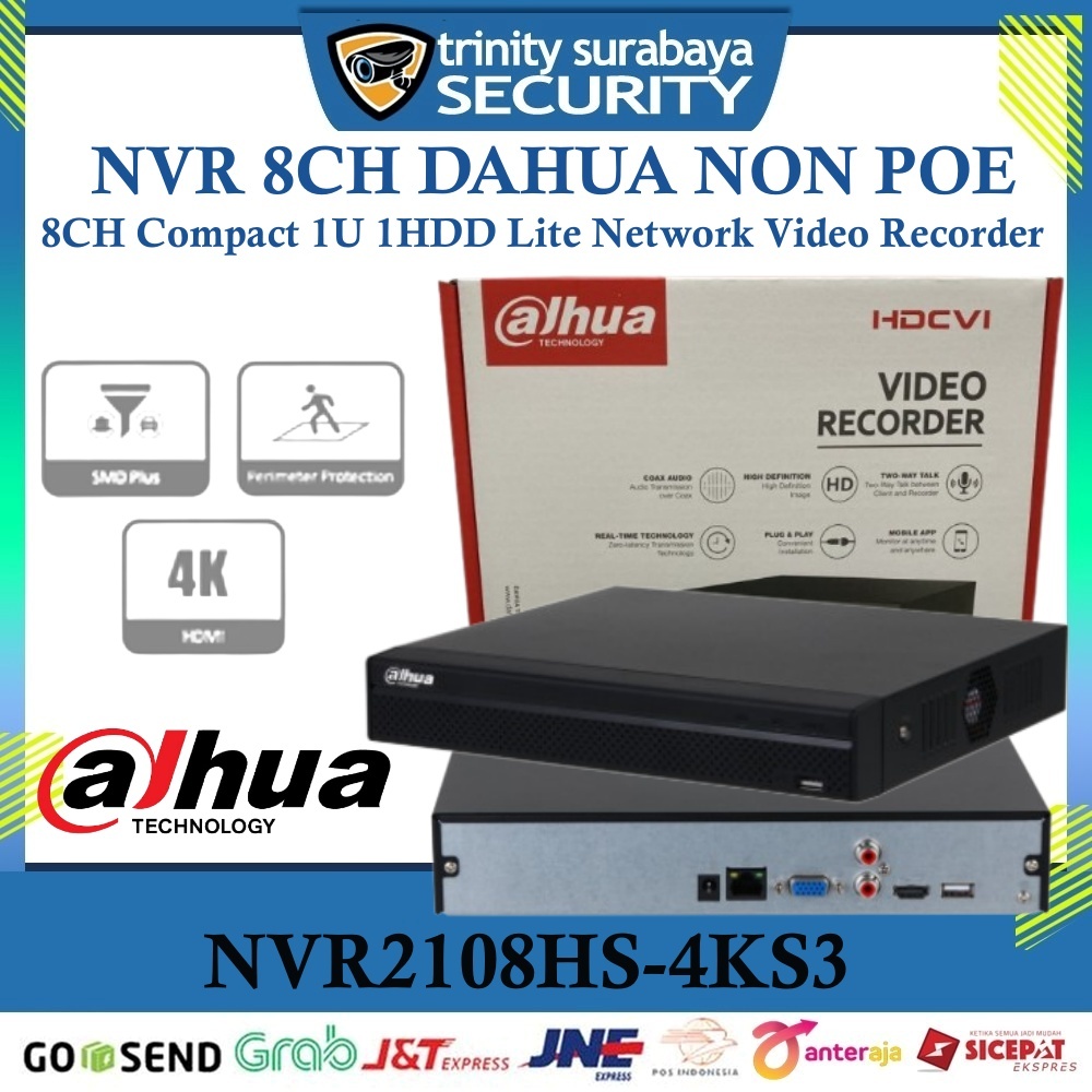 Jual NVR CCTV 8ch DAHUA NON POE NVR2108HS-4KS3 | Shopee Indonesia