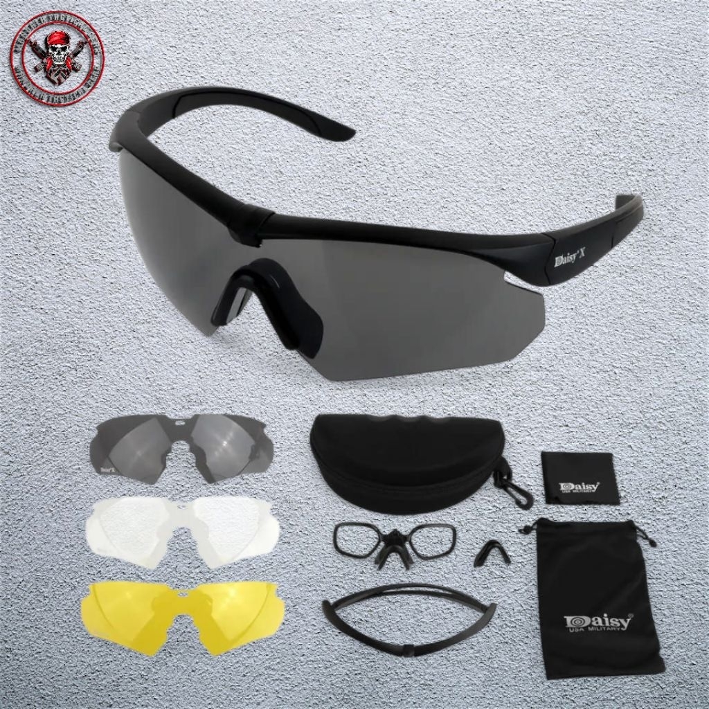 Jual kacamata Tactical Daisy C10 Tactical Glasses – Free 3 Lensa ...