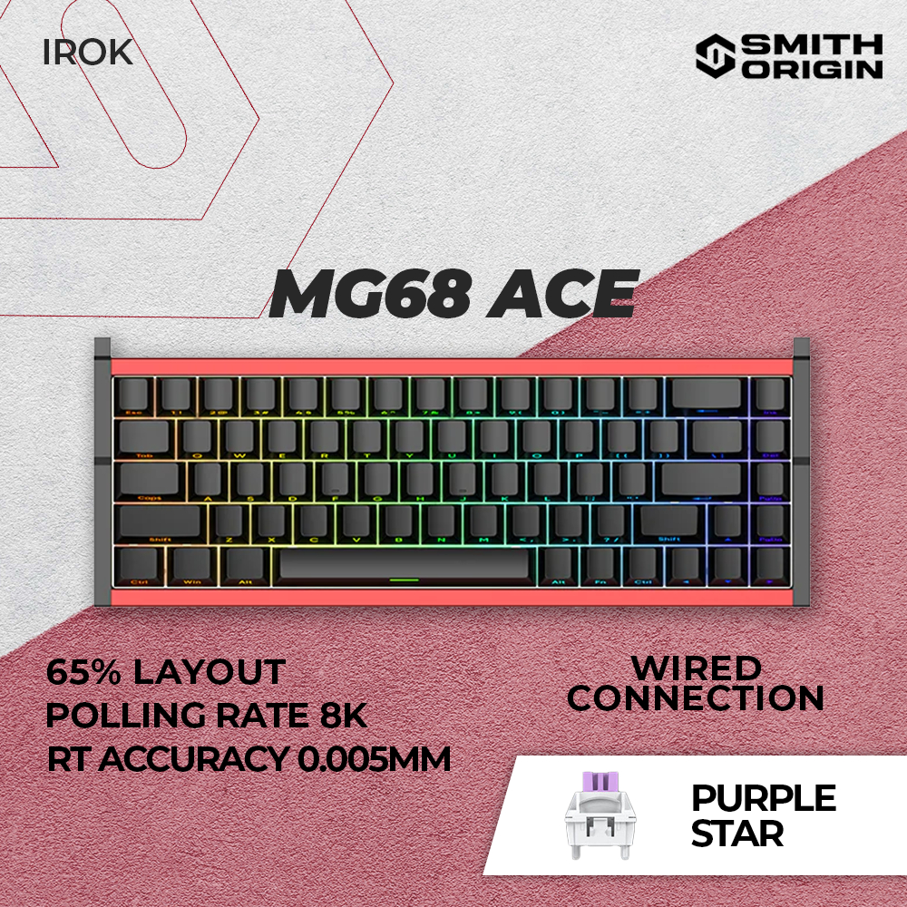 Jual IROK MG68 ACE Hall Effect Magnetic Switch Gaming Keyboard | Shopee ...