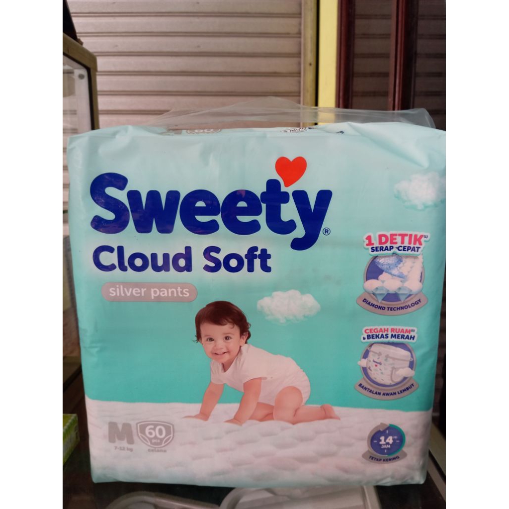 Jual Sweety Silver Pants M60 | SWEETY CLOUD SOFT PANTS M60 | Shopee ...