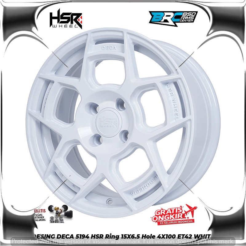 Jual Velg mobil racing hsr desing deca ring 15 untuk mobil avanza ...