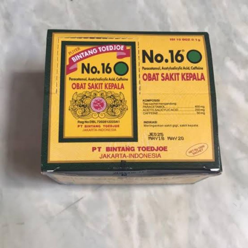 Jual Puyer bintang Toedjoe No.16 (Isi 120sachet) | Shopee Indonesia