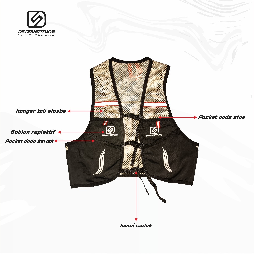 Jual Vest Trail 3,5L Morava Running Hydropack Rompi Lari Ultralight ...