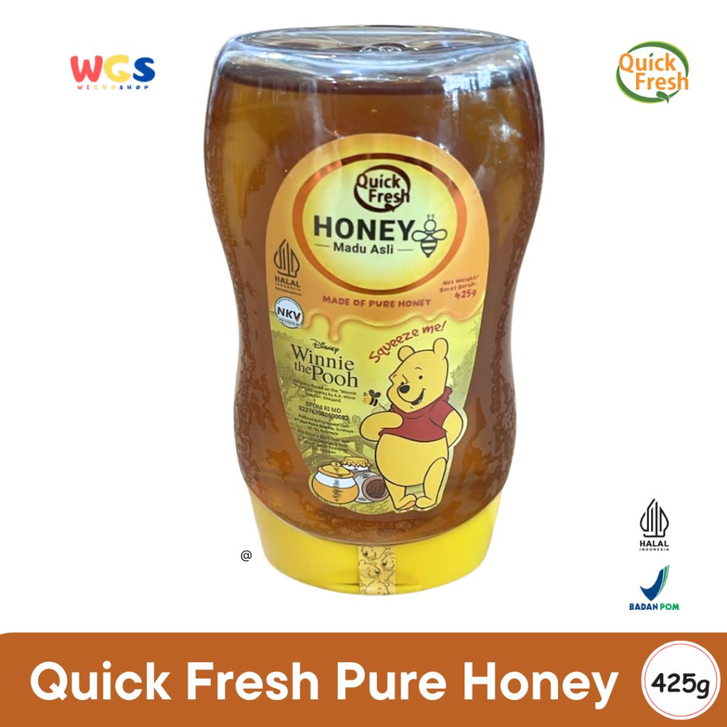 Jual Quick Fresh Honey Madu Asli Winnie the Pooh 425g – Madu Murni ...