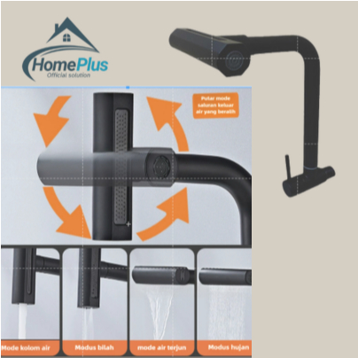 Jual Kran Dapur 4 Mode Sprayer - Kran Dapur Cuci Piring Waterfall ...