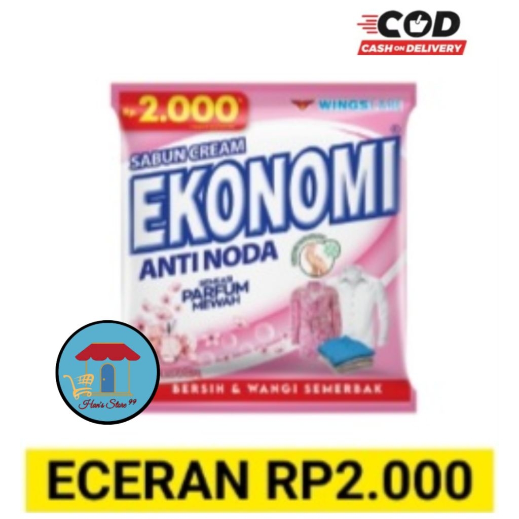 Jual EKONOMI Cream Detergent Sabun Colek EKONOMI 145 gr (Eceran 2.000 ...