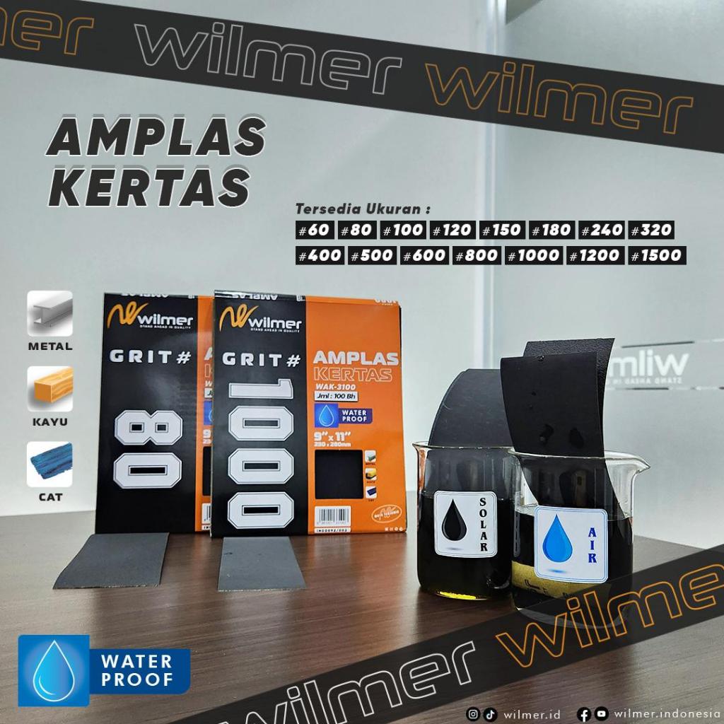 Jual 1pak 100pcs AMPLAS DUCO WILMER / Amplas Duco Kertas lembaran ...