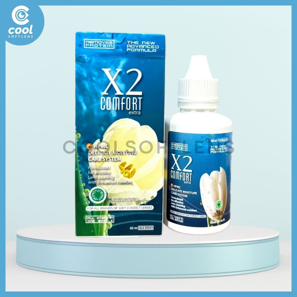 Jual (GROSIR 8.200) Air Softlens X2 60ml / Cairan Softlens X2 60 ML ...