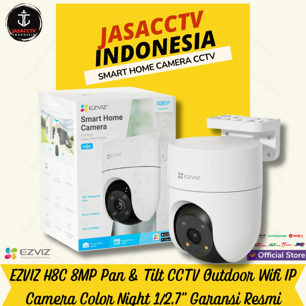 Jual EZVIZ H8C 8MP Pan & Tilt CCTV Outdoor Wifi IP Camera Color Night 1 ...