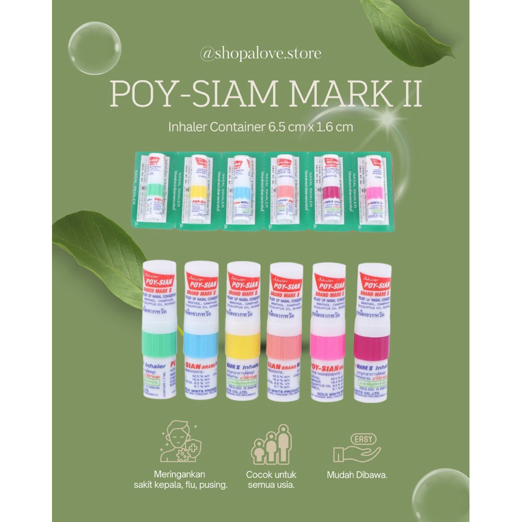 Jual Inhaler Thailand PoySiam Mark II (Ori&Termurah) | Shopee Indonesia