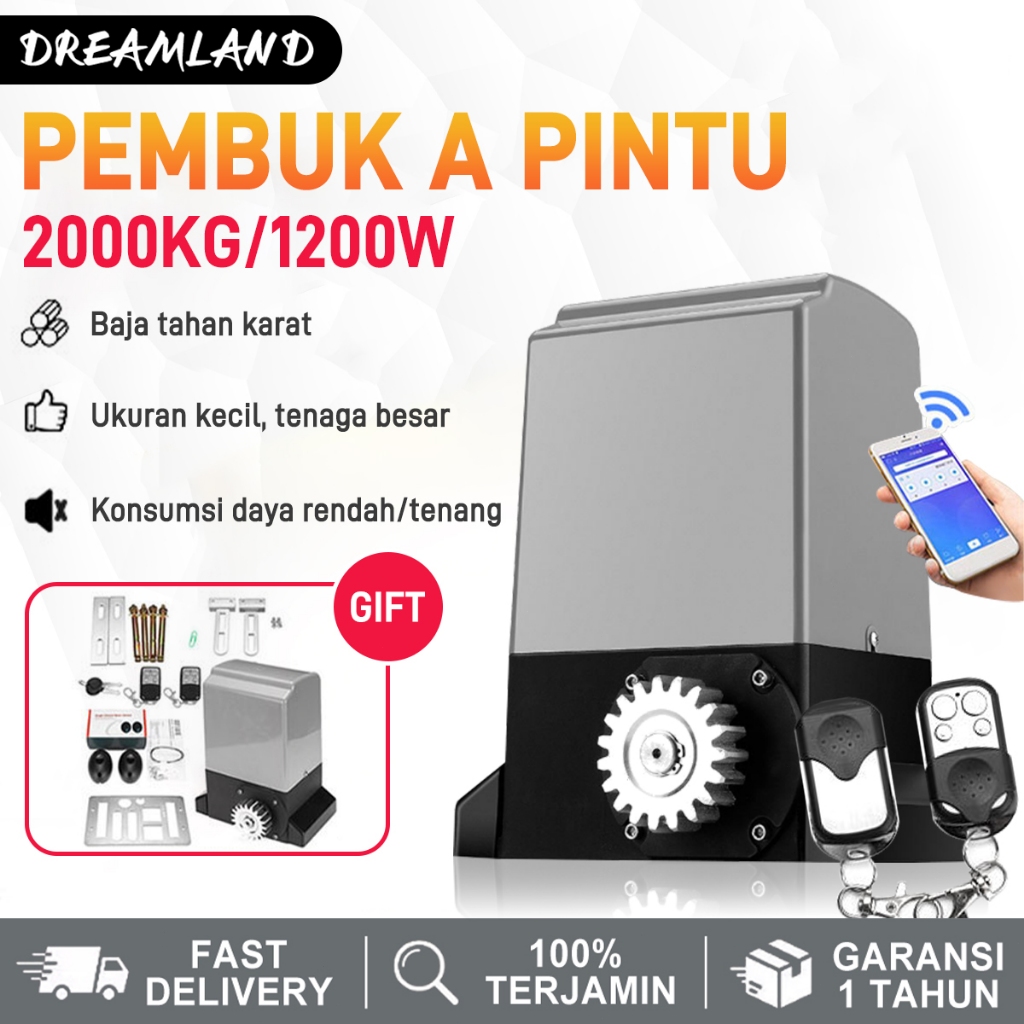 Jual DL Promo Automatic Sliding Gate Mesin Sensor Infrared1200W Mesin ...