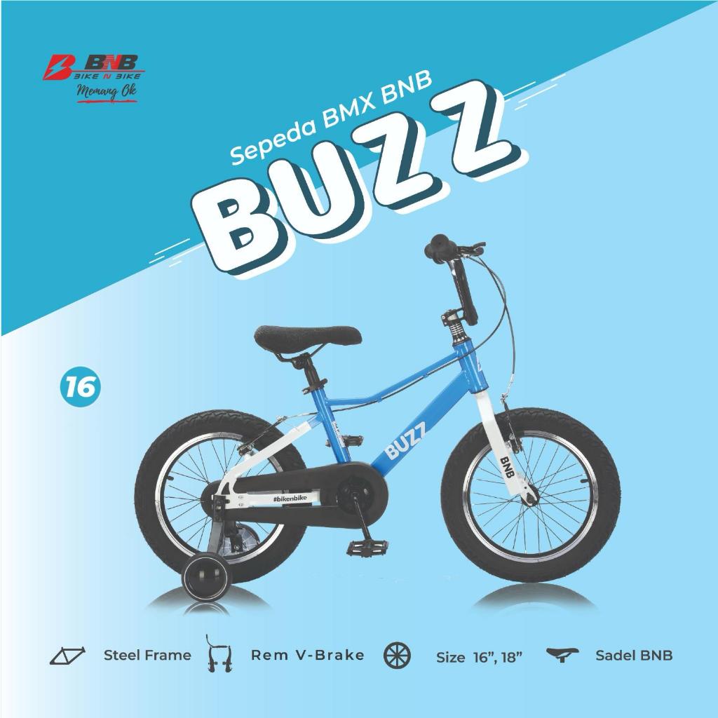Jual Sepeda Anak Laki BMX BNB BUZZ Ukuran 16 18 Inch Usia 4-8 Tahun ...