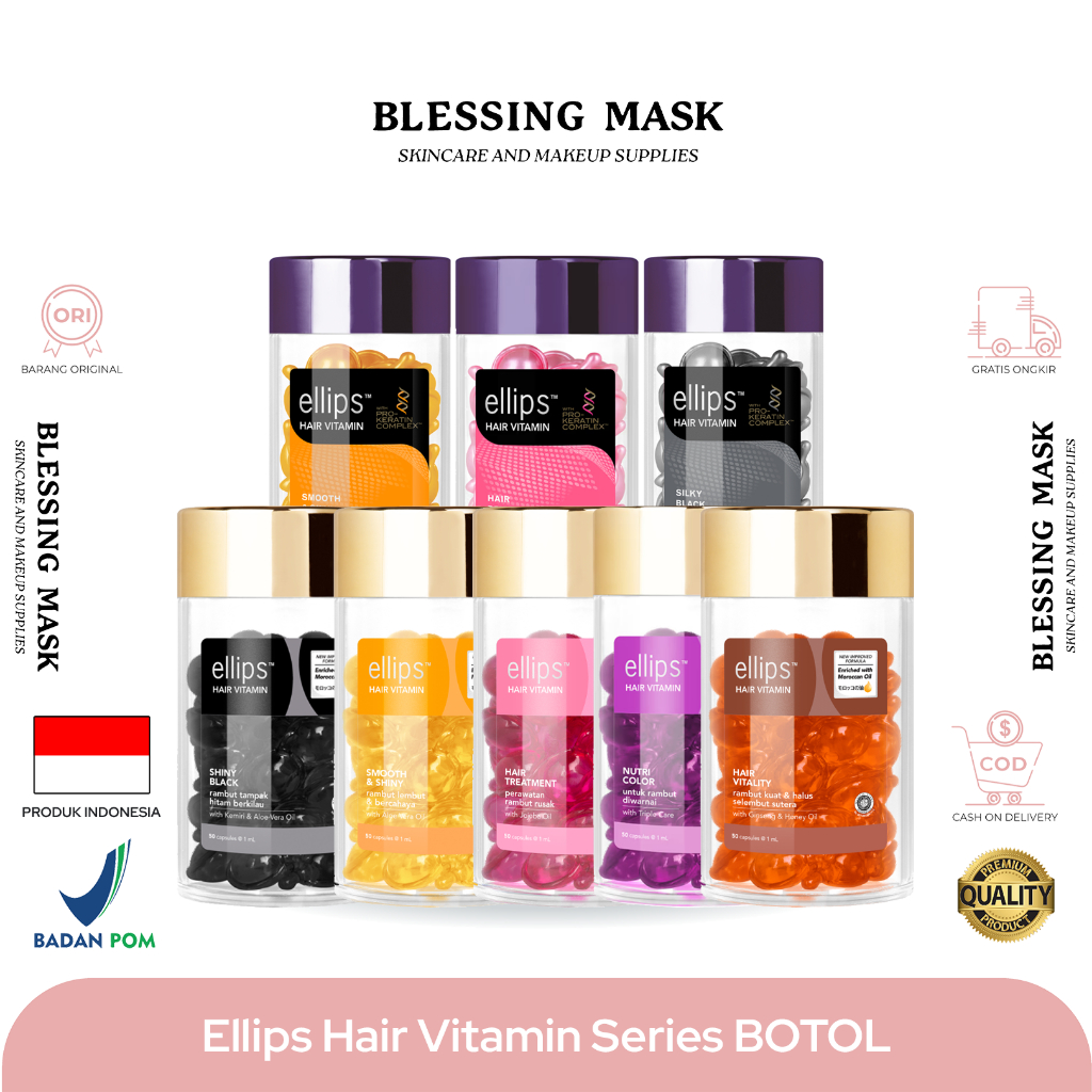 Jual ELLIPS Hair Vitamin Rambut - Hair Vitamin Pro Kreatin Complex ...