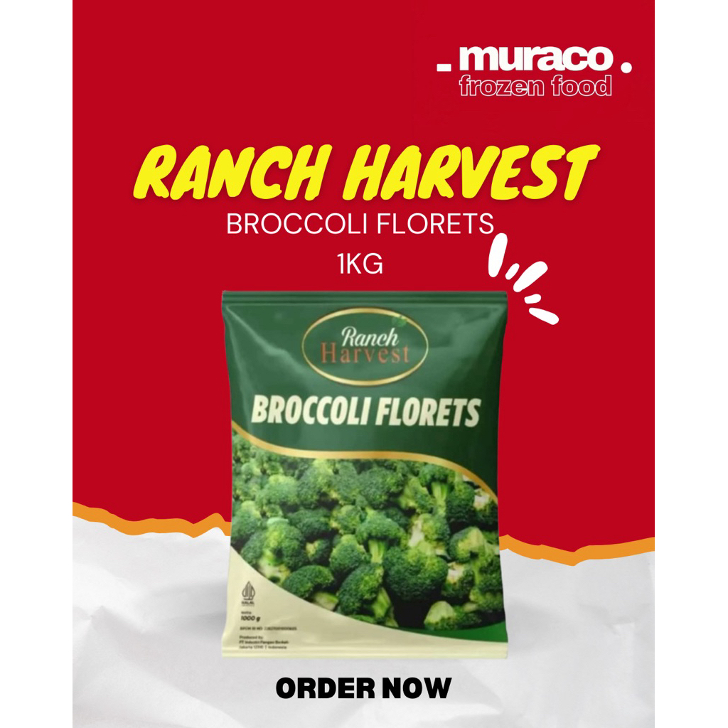 Jual Ranch Harvest Broccoli Florets 1kg | Brokoli Beku 1Kg | Shopee ...