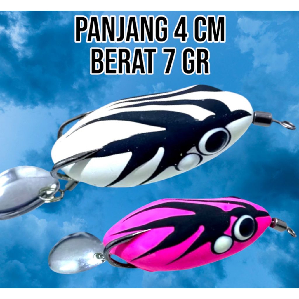 Jual 4 cm soft frog blade berisik dan oval | Shopee Indonesia