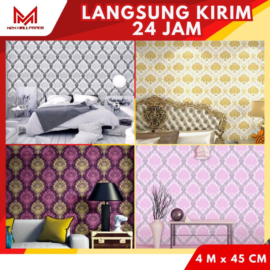 Jual Wallpaper Dinding Kamar Aesthetic Wallpaper Dinding Ruang Tamu ...