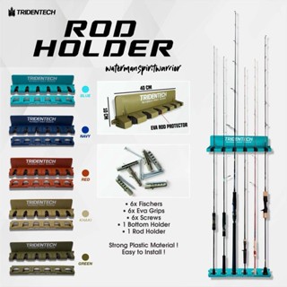 Jual Rak joran pancing 6 slot vertikal Rod Holder TRIDENTECH rak ...