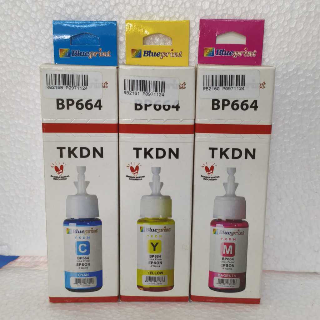 Jual Tinta Printer Epson 664 Blueprint Ink Refill 100ml Tinta Blueprint Epson 641 642 643 644 ...