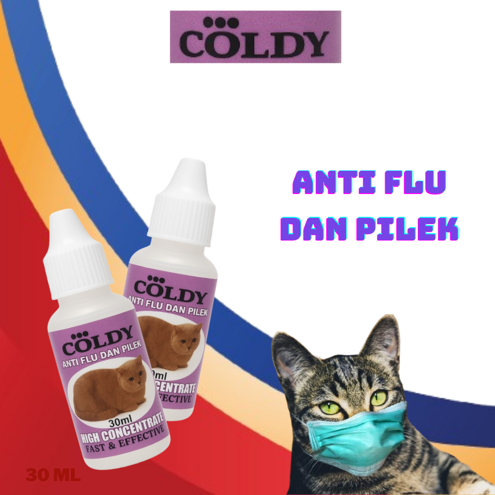 Jual COLDY 30ml Vitamin Anti Flu & Pilek Kucing | Suplemen Kesehatan ...