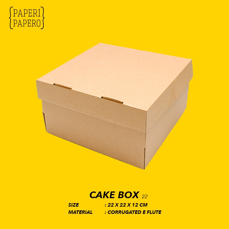Jual Cake Box, Kotak / Dus / Boks Kue Bolu (22 x 22 x 12 cm) (1 Pcs ...