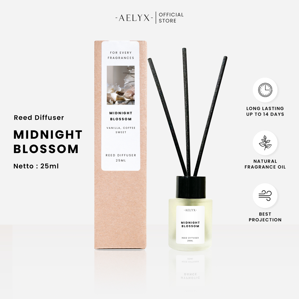 Jual Aelyx Reed Diffuser Midnight Blossom Pengharum Ruangan Aromaterapi ...
