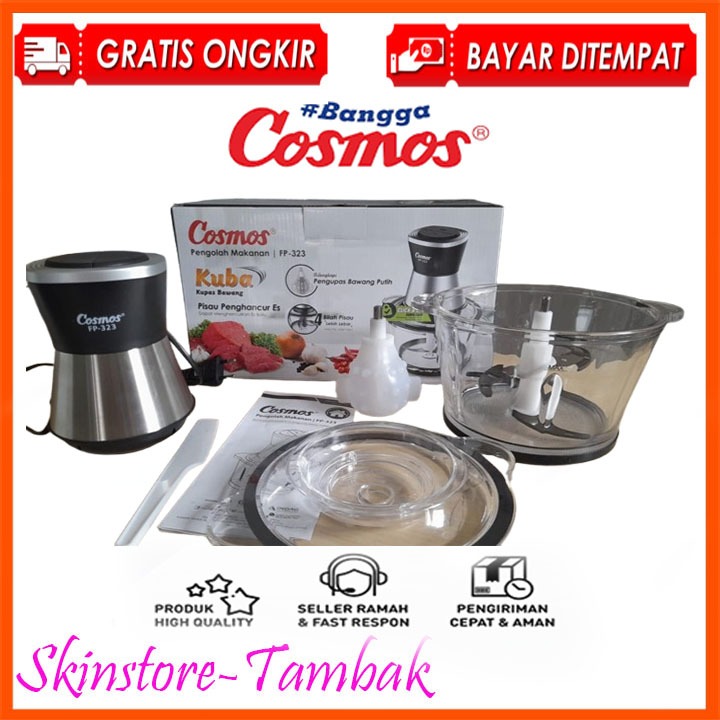 Jual Coper Cosmos FP-323 glas 1,7 liter 4 mata pisau dilengkapi ...