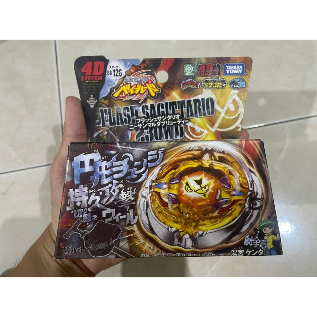 Jual Gasing Gangsing Bey Metal Fight Bey Flash Sagitario BB126 ORIGINAL ...