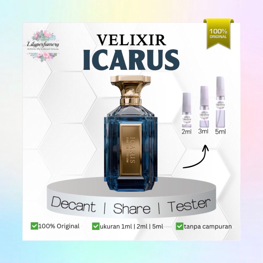 Jual Decant / Share VELIXIR ICARUS EDP 1 ml | 2 ml | 5 ml (Authentic ...