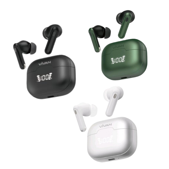 Jual Earphone Bluetooth TWS Vivan Infinity GT6 White | Shopee Indonesia