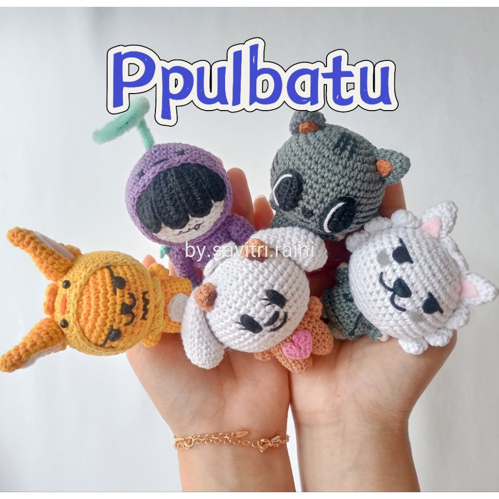Jual Amigurumi boneka rajut TXT ppulbatu Yeonjun Soobin Beomgyu Taehyun ...