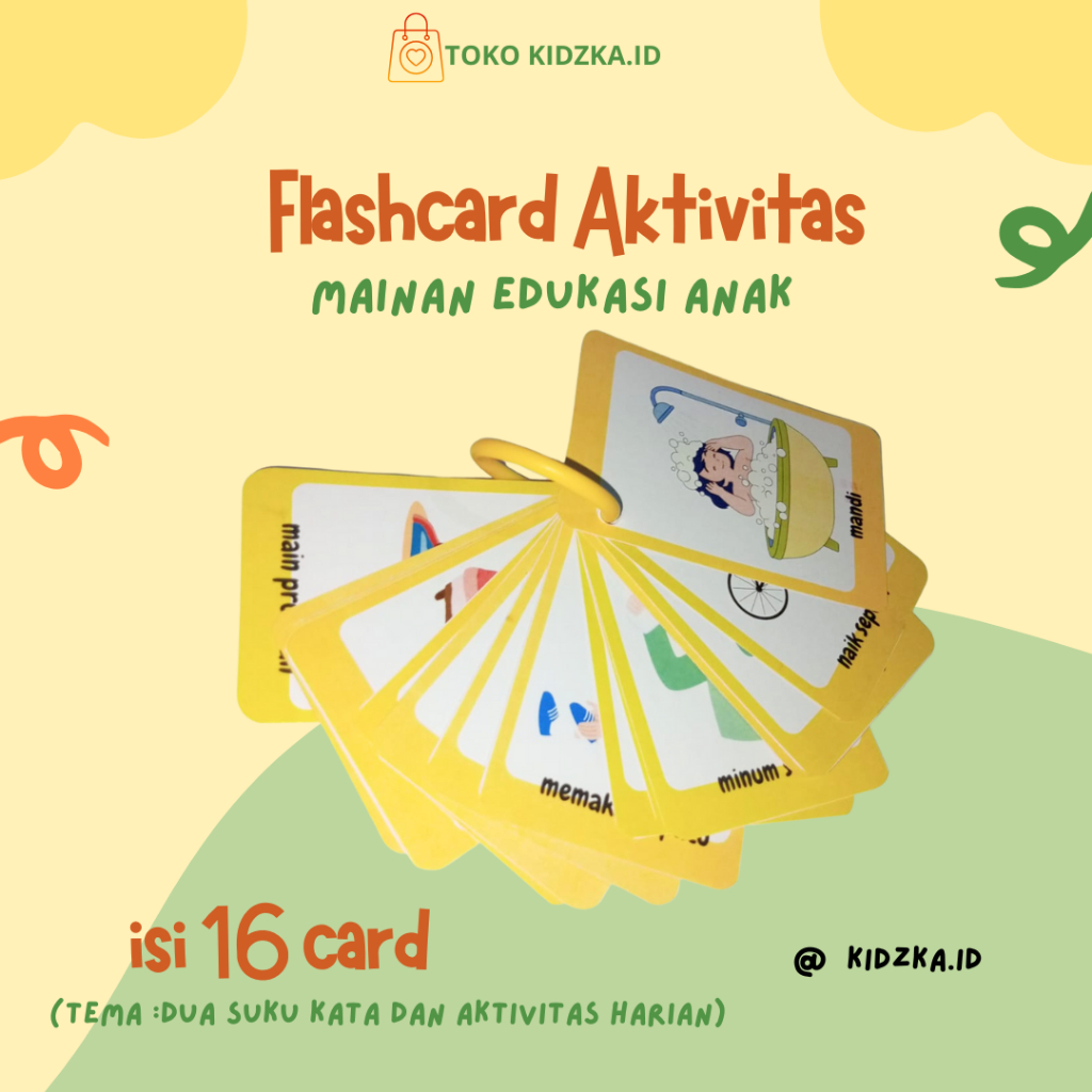 Jual FLASCARD AKTIVITAS HARIAN TODDLER | Shopee Indonesia