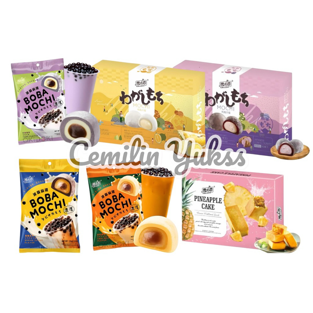 Jual YUMMY! Yuki & Love Boba Mochi Yuki & Love Pineapple Cake Mochi ...