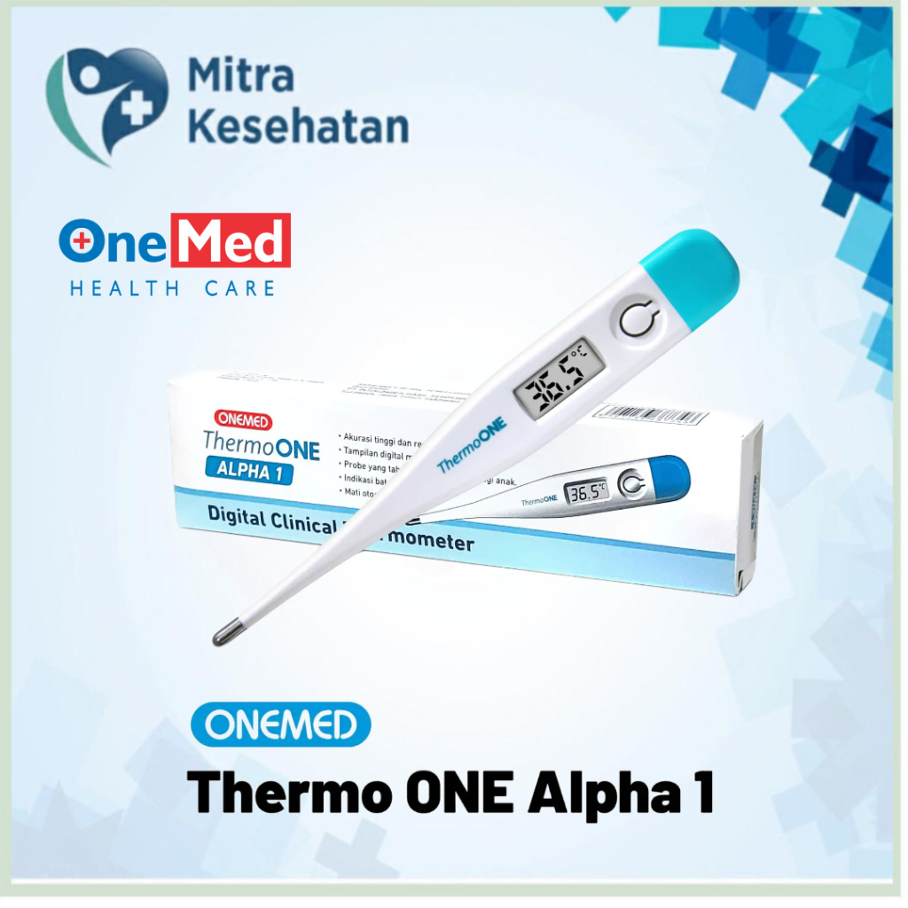 Jual TERMOMETER DIGITAL ONEMED/TERMOMETER DIGITAL ALPHA 1/THERMO ONE ...
