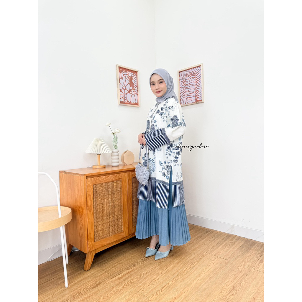 Jual Long Tunic Batik Garut | Shopee Indonesia