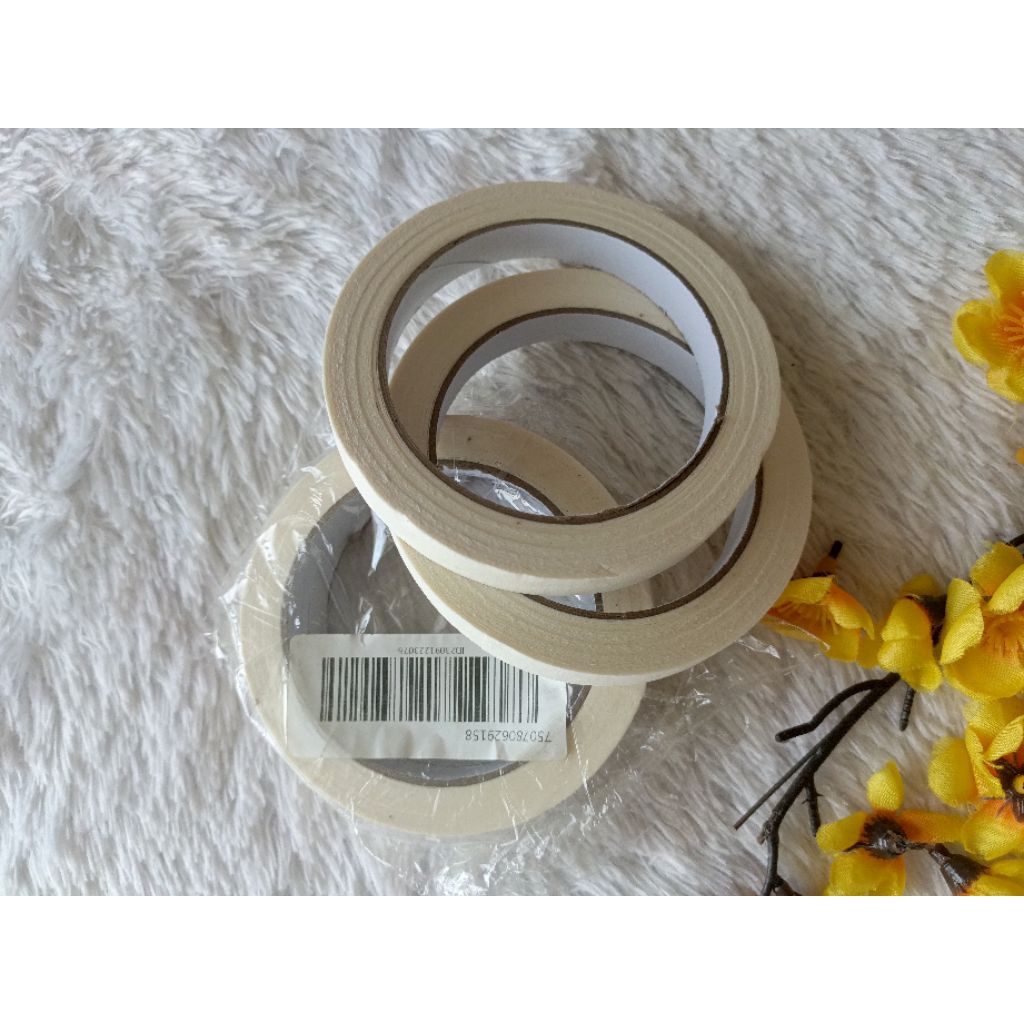 Jual Lakban Masking Warna Putih Bisa Untuk Ditulis Isi | Lakban Kuat ...